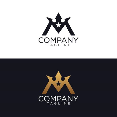 M Crown Logo Design And Premium Vector Templates 12175540 Vector Art At