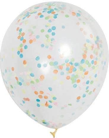 Unique Balony przezroczyste z konfetti w środku 30cm 6szt Ceny i