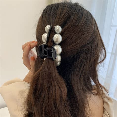 Pince À Cheveux En Acrylique Élégante Pour Femmes Grosses Épingles À