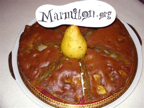 Gâteau moelleux et fondant aux poires Recette de Gâteau moelleux et