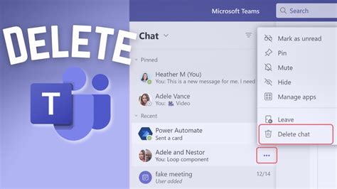How To Delete Entire Teams Chat New Feature Youtube