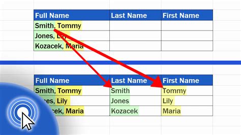 How To Separate First And Last Name In Excel With Middle Initial Free