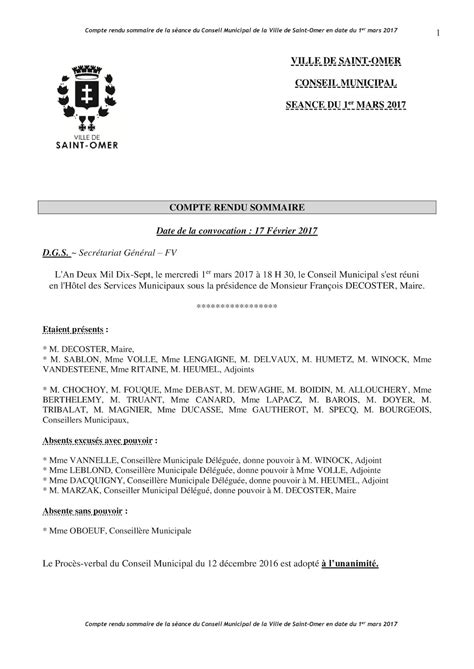 Calaméo Compte rendu du conseil Municipal du 1er Mars 2017
