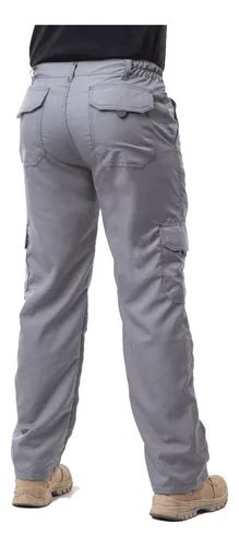 Cal A Cargo Militar T Tica Refor Ada Preta Rip Stop Poly R Em