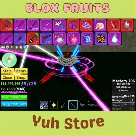 Blox Fruit Account Lv 2550Max Full Gear Awaken Cyborg Race V4
