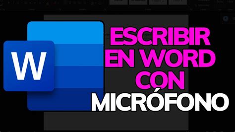 Cómo ESCRIBIR con MICRÓFONO en WORD Dictar el TEXTO usando la VOZ