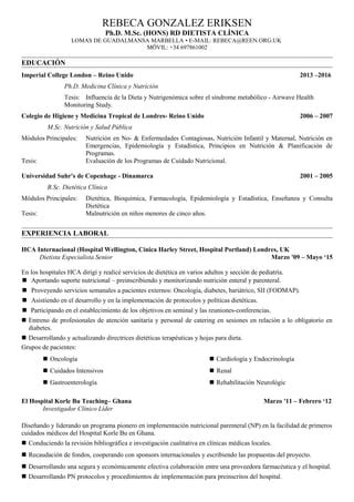CV Espanol PDF