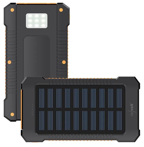 Revolt Solar Powerbank PB 75 Solar 8 000 MAh 2x USB 2A Typ C Input