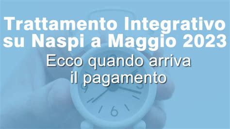 Trattamento Integrativo Inps Maggio 2023 Quando Arriva YouTube