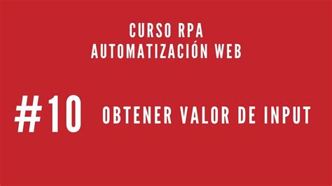 10 Obtener Valor De Un Input YouTube
