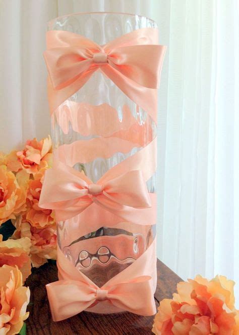 Twisted Ribbon And Bow Wrapped Vase With Images Diy Vase Twisted