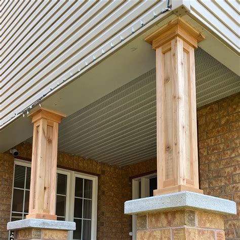 Diy Cedar Craftsman Pillars Wooden Pillars Exterior Paint Colors