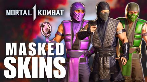 Mortal Kombat 1 UMK Masked Smoke Rain Reptile Skin Showcase MK1