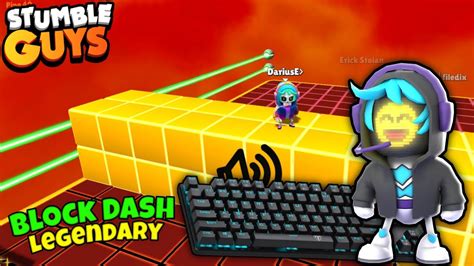 Stumble Guys BLOCK DASH LEGENDARY Keyboard ASMR YouTube