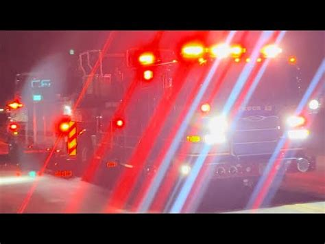 Baltimore County Fire Department Brand New Truck Responding To A