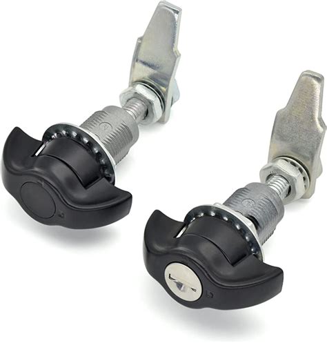 Amazon RFXCOM Black Double Wing Cabinet Lock Cylinder Lock Cam