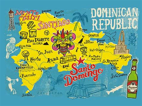 Estudiantes del LEGM Mapa de áreas turísticas en la República Dominicana