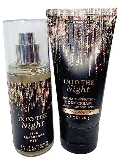 Bath Body Works Into The Night Travel Set Fragrance Mist Body Cream