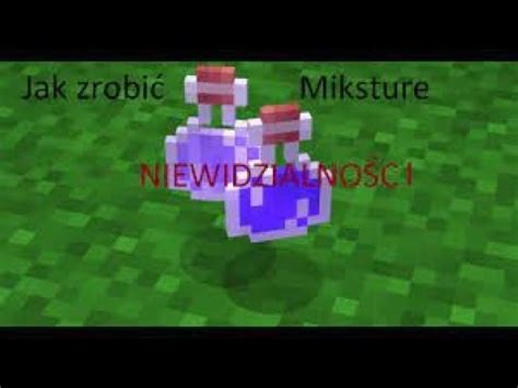 Poradnik Jak Zrobi Mikstur Niewidzialno Ci W Minecraft Youtube