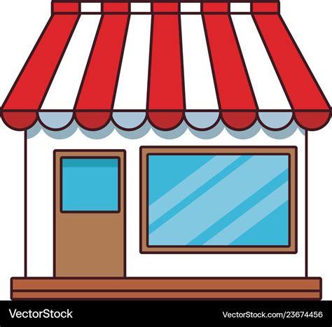 Shop Store Cartoon Royalty Free Vector Image Vectorstock The Best
