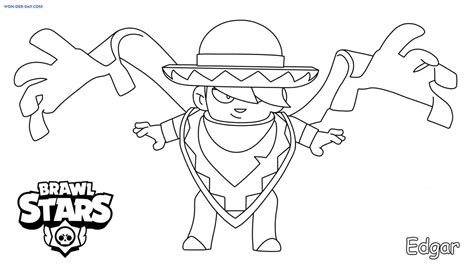 Coloriages Edgar Brawl Stars Imprimer Gratuitement Wonder Day
