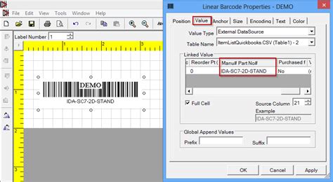 create barcodes in quickbooks