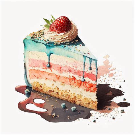 Piece Of Cake Clipart 10 High Quality Jpgs Nursery Art Instant