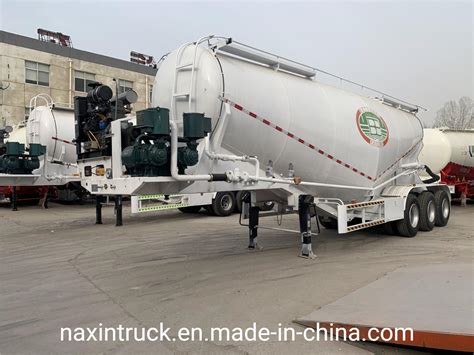 Axle Bulk Cement Fly Ash Transport Tank Semi Trailer China Trailer