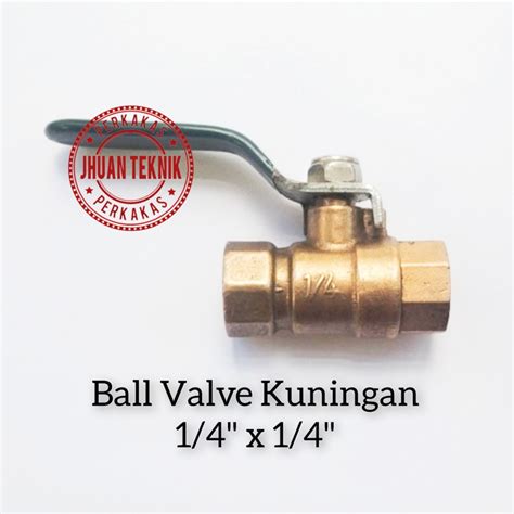 Ball Valve Stop Kran Kuningan Inch Drat Dalam Lazada Indonesia