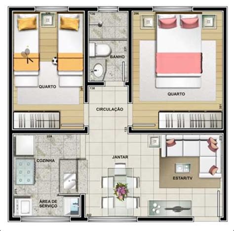 30 plantas de casas 2 QUARTOS Confortáveis