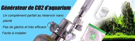 FZONE générateur de CO2 dAquarium Kit de réacteur de système 2 5L 4L