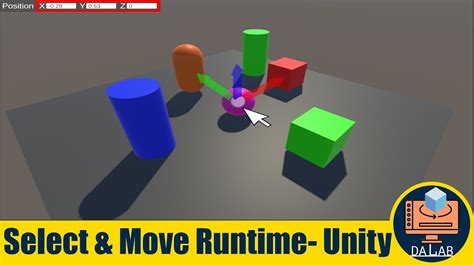 C Script And User Interface To Select And Move Object At Runtime In