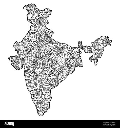 India Map Coloring Pages