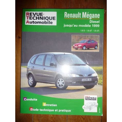 rta revues technique automobile RENAULT MEGANE Diesel jusqu au modèle