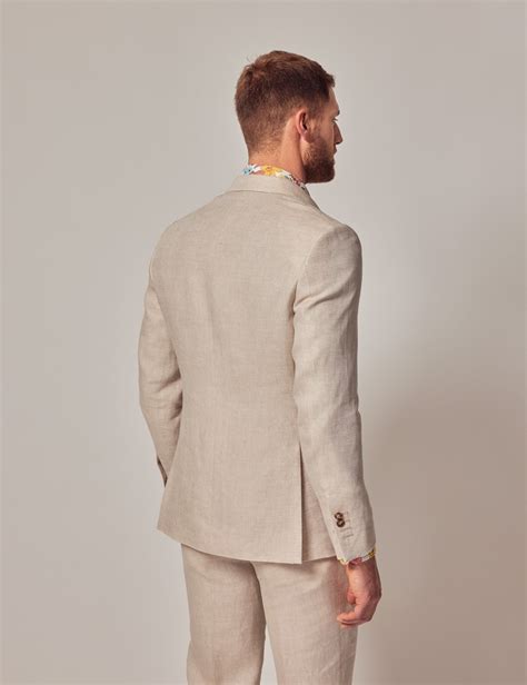Premium Leinenanzug In Beige Hawes Curtis