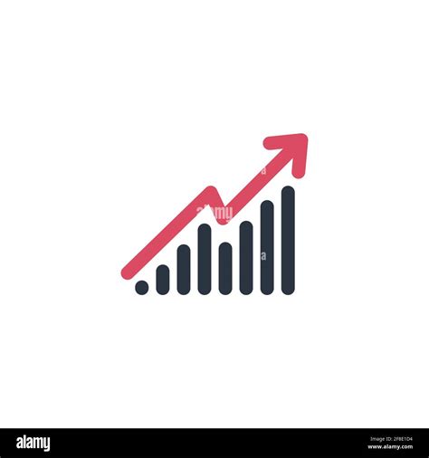 Illustration Of Arrow Growing Upward Growth Process Success Diagram