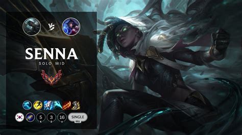 Senna Mid Vs Ahri Kr Grandmaster Patch Youtube