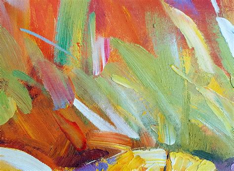 Lovely Goldfish Hand Painted Palette Knife Impressionist Etsy