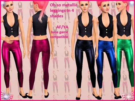 The Sims Resource Shiny Metallic Leggings