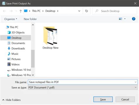 How To Save Notepad File As Pdf Or Html In Windows Operating System