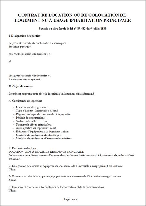 Modele De Bail Gratuit Pour Location Maison Home Alqu