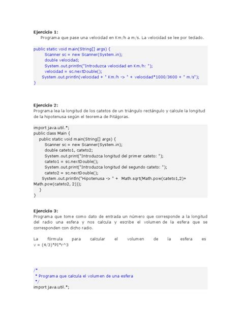 ejercicios basicos java pdf matemática elemental enseñanza de matemática
