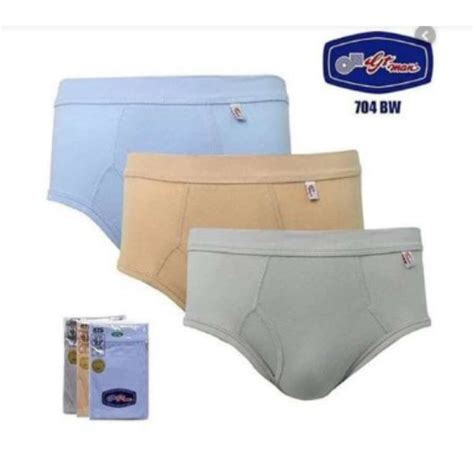 Promo Celana Dalam Underwear Brief Pria GT Man 704 Putih Biru Abu