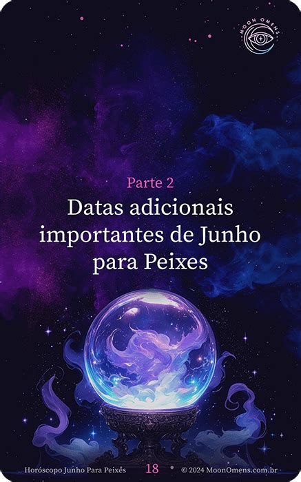 Peixes Horóscopo de Junho 2024 Moon Omens Brasil