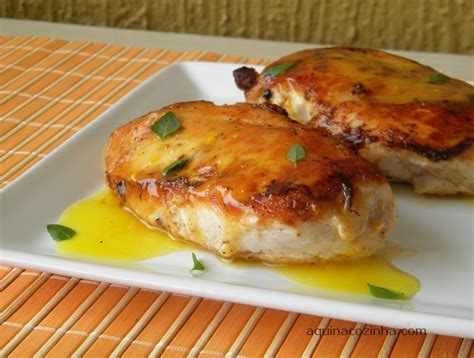Filé de Frango Molho de Laranja Aqui na Cozinha Patty Martins