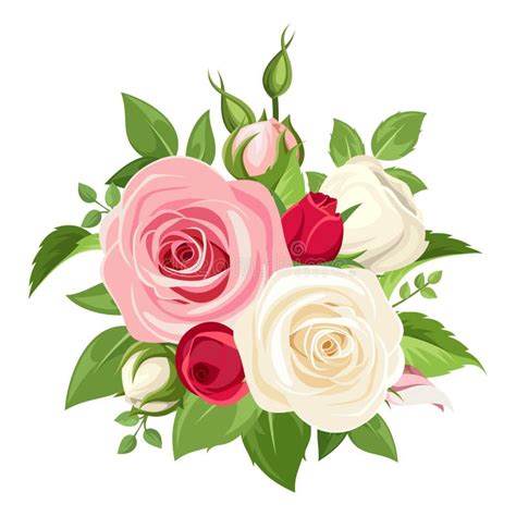 Ramalhete das rosas ilustração do vetor Ilustração de isolado 34517650