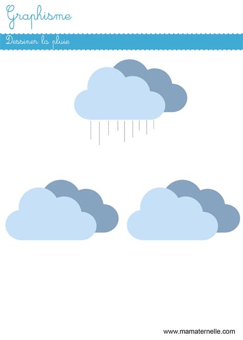 Graphisme Dessiner La Pluie Ma Maternelle