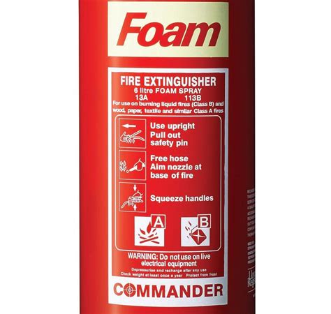 6 Litre Foam Fire Extinguisher AFFF