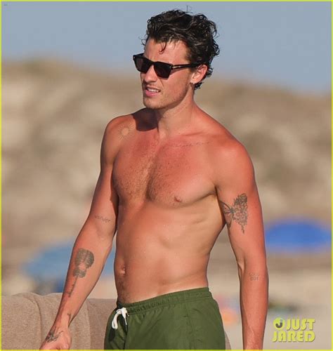 Shawn Mendes Goes Shirtless While On Vacation In Ibiza Shows Off Some
