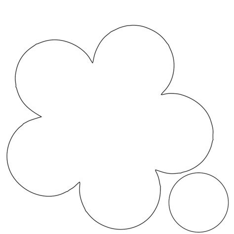 Molde de flor 4 5 6 7 e 8 pétalas para imprimir Artesanato Passo a